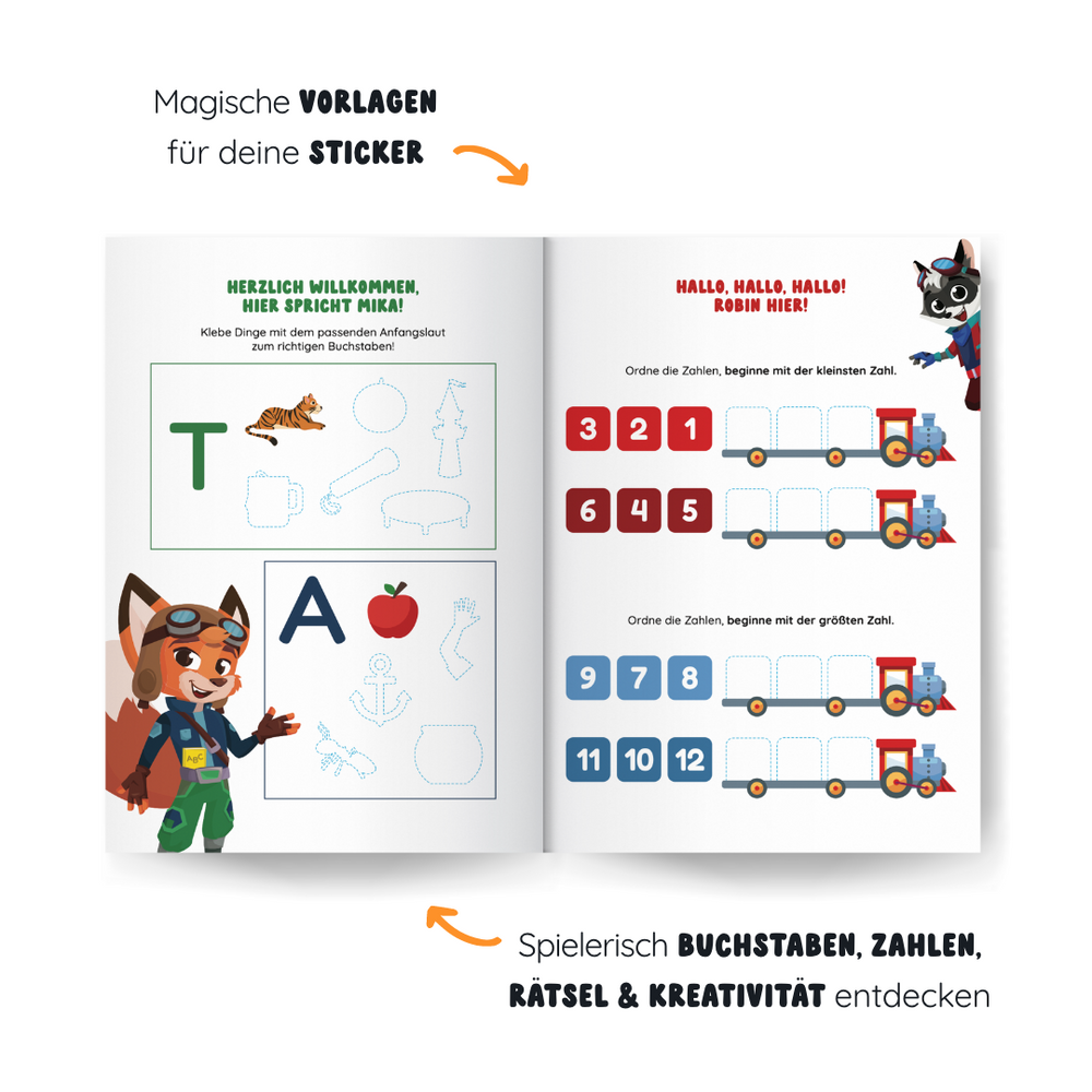Lern-Stickerheft | Spielerisch Lernen & Belohnen